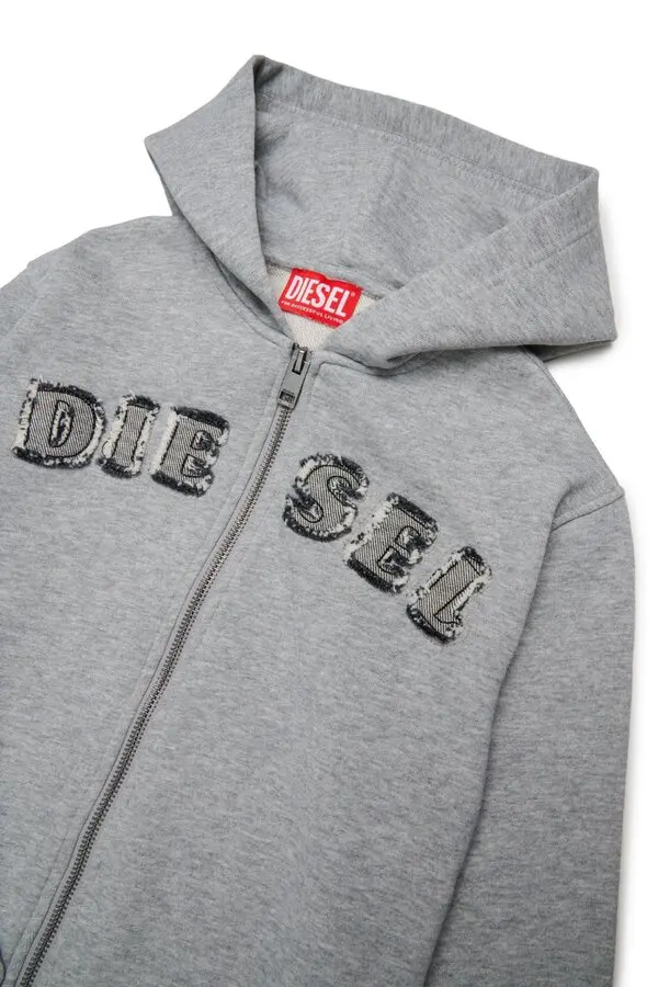 DIESEL® Logo-patch Zip-up Hoodie