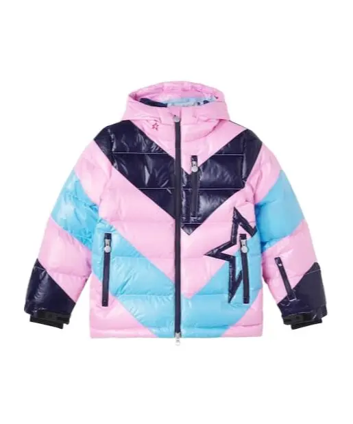 Perfect Moment Super Mojo Colorblocked Down Ski Jacket - Pink