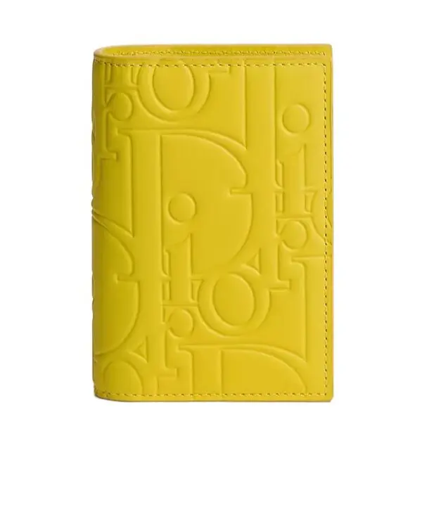 Dior Bifold Card Holder - Yellow