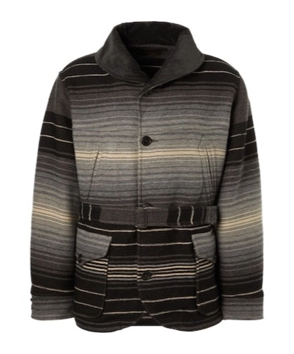 Ralph Lauren Striped Wool And Cotton Jacquard Coat - No