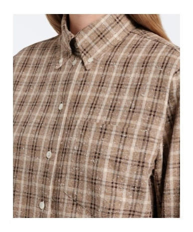 RÓHE Checked Bouclé Cotton And Silk-blend Overshirt