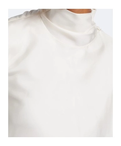 RÓHE Silk Satin Cape Top