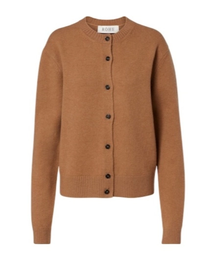 RÓHE Wool And Cashmere-blend Cardigan - Brown