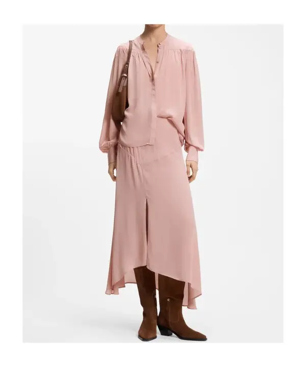 Hugo Boss Relaxed-fit Crepe De Chine Blouse