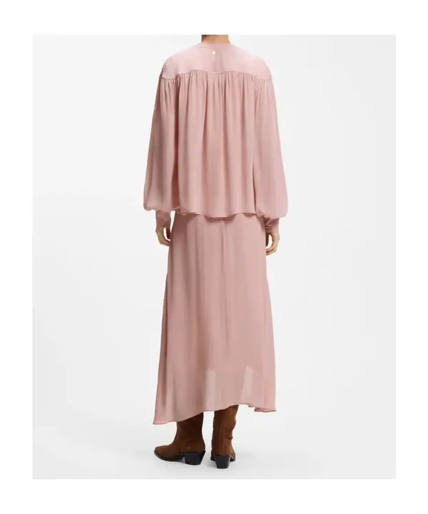 Hugo Boss Relaxed-fit Crepe De Chine Blouse