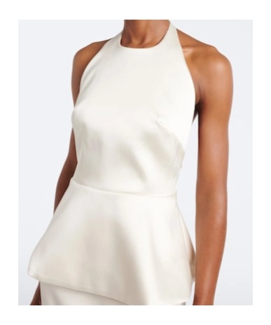 RÓHE Bridal Peplum Satin Gown