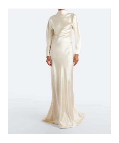 RÓHE Bridal Draped Satin Gown