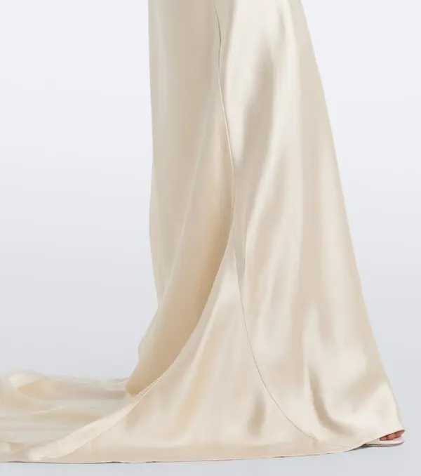 RÓHE Bridal Draped Satin Gown