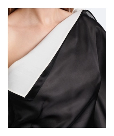 RÓHE Draped One-shoulder Silk Top