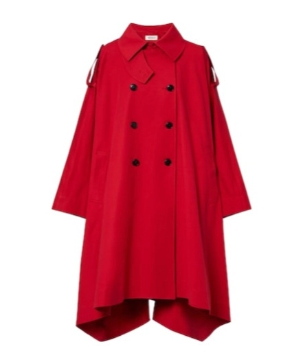 RÓHE Cotton-blend Trench Coat - Red