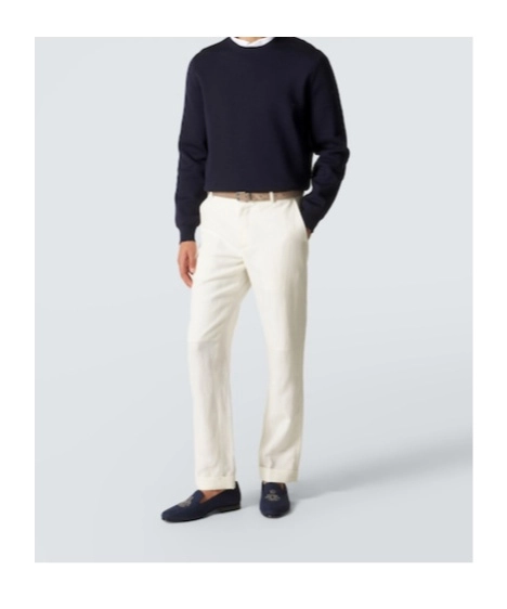 Ralph Lauren Alonzo Embroidered Linen Loafers
