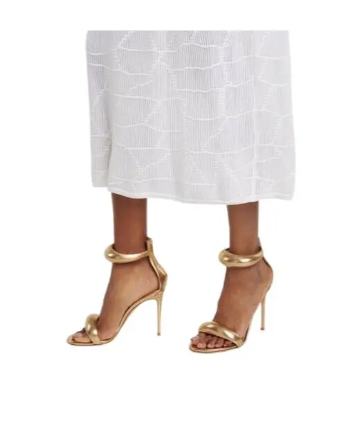 GIANVITO ROSSI Stiletto High Heel Sandals - Nude