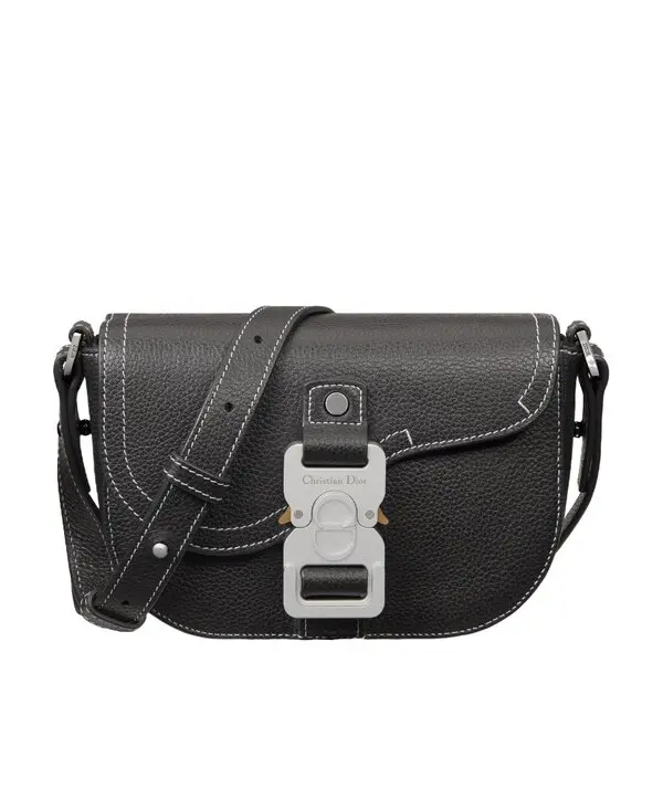 Dior Saddle Pouch With Strap - Black