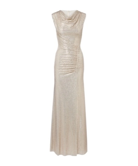 Roland Mouret Embellished Gathered Gown - Nude