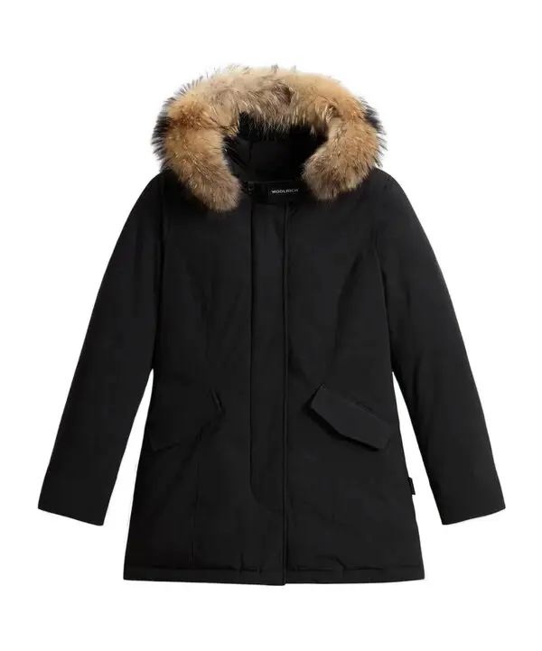 Woolrich High Neck Long-sleeved Parka - Black