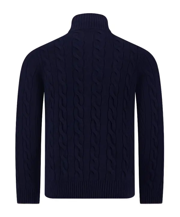GRAN SASSO Zippered Knit Cardigan
