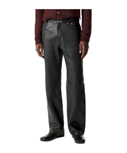 Our Legacy High-waisted Straight Leather Pants