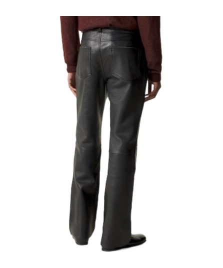Our Legacy High-waisted Straight Leather Pants