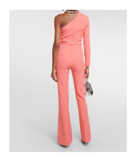 SAFIYAA LONDON Jonal One-shoulder Crêpe Jumpsuit