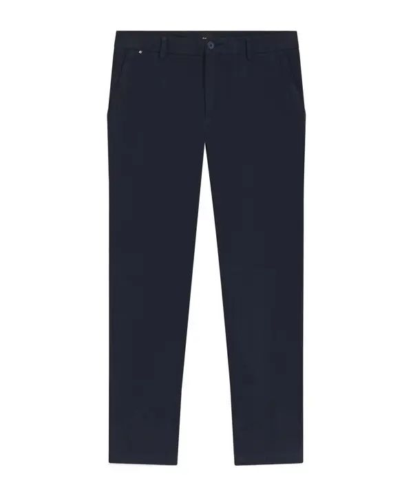 Hugo Boss Logo-patch Trousers - Dark Blue