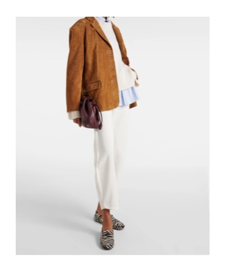 Staud Corrine Single-breasted Suede Jacket