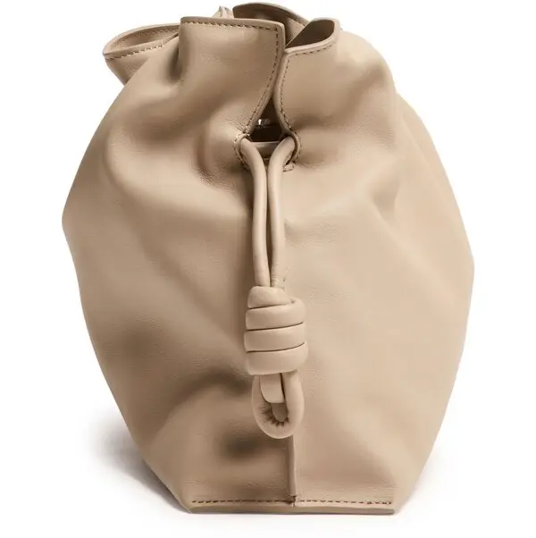 Loewe Medium Flamenco Clutch In Nappa Calfskin - Beige
