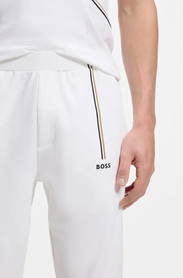 Hugo Boss Active Tracksuit Bottoms In Thermoregulating Stretch Gabardine