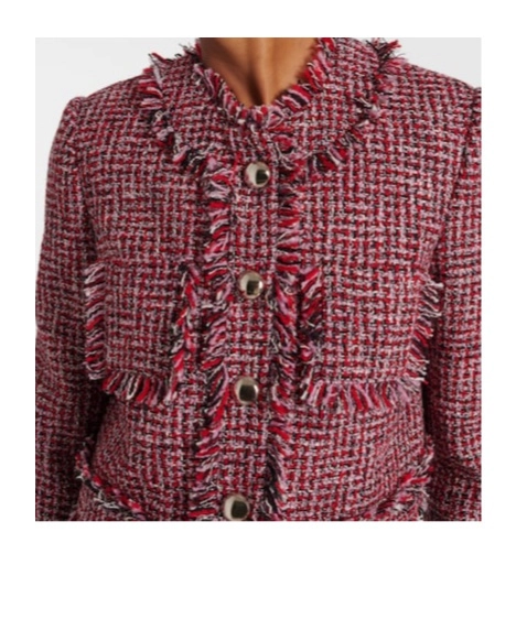 SAFIYAA LONDON Wool-blend Tweed Jacket
