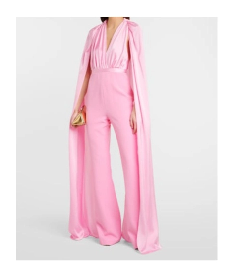 SAFIYAA LONDON Bianca Caped Jumpsuit