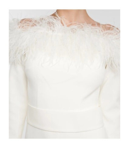 SAFIYAA LONDON Feather-trimmed Jumpsuit