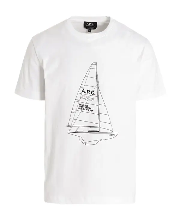 A.p.c. Logo Printed Crewneck T-shirt