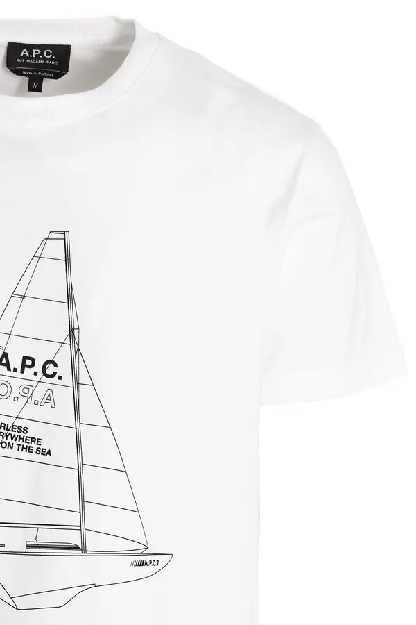 A.p.c. Logo Printed Crewneck T-shirt