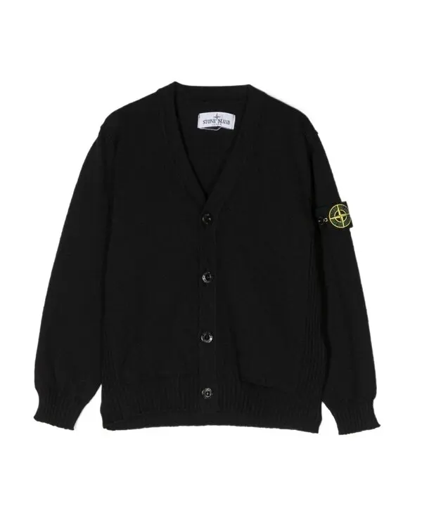 Stone Island Logo-patch Knitted Cardigan