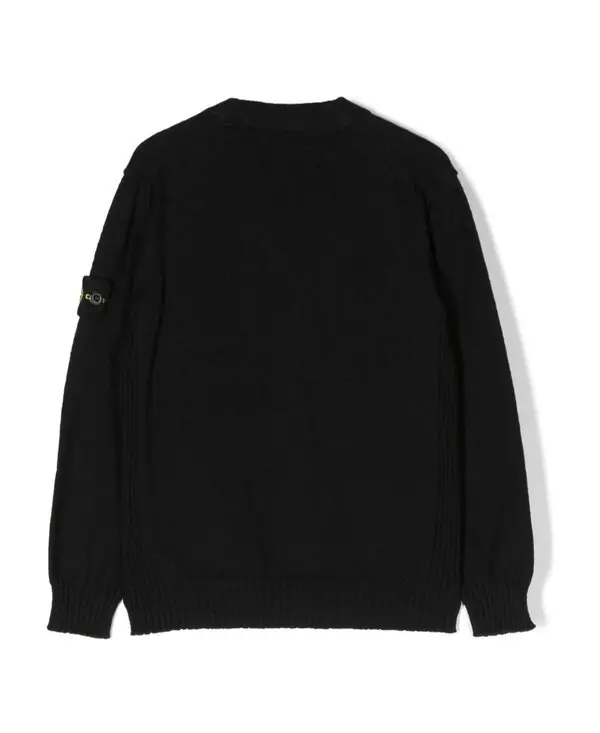 Stone Island Logo-patch Knitted Cardigan