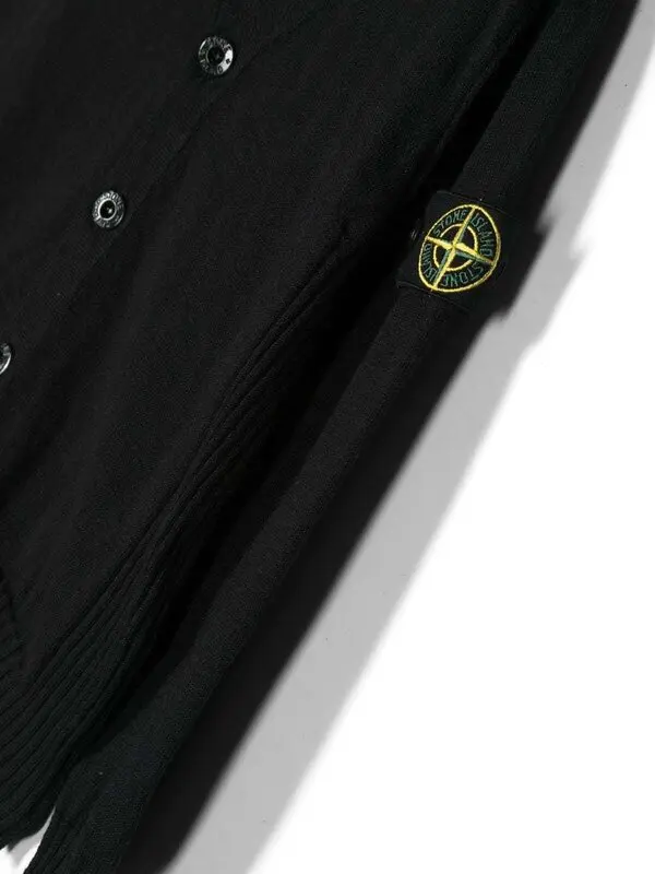 Stone Island Logo-patch Knitted Cardigan