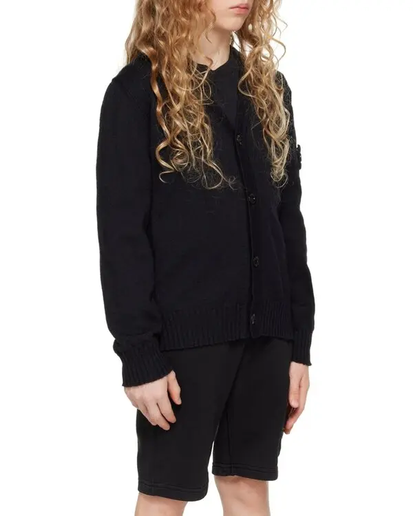 Stone Island Logo-patch Knitted Cardigan