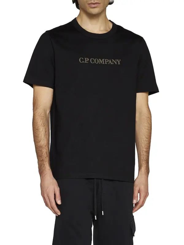 C.P. COMPANY Embroidered-logo Cotton T-shirt