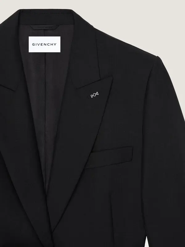 Givenchy Single-breasted Jacket In Wool And Mohair With Bow