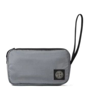 Stone Island Zippered Wristband Pouch - Ashes
