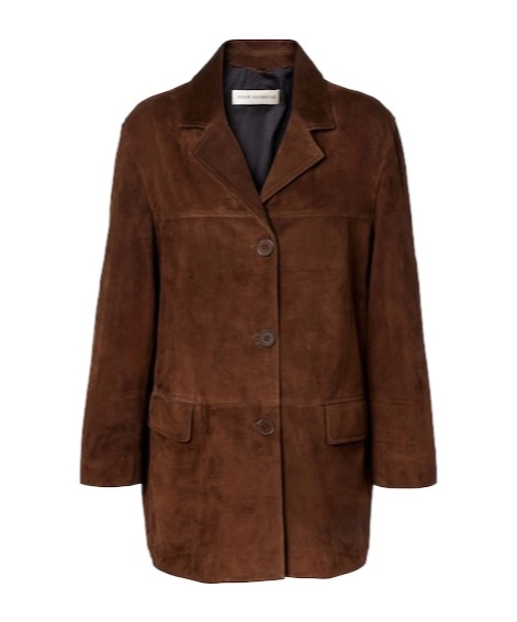 Nour Hammour Voltia Suede Jacket - Brown