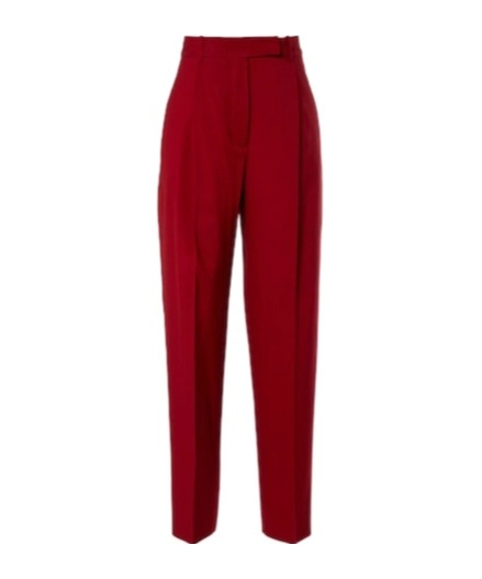 RÓHE Virgin Wool Tapered Pants - Red