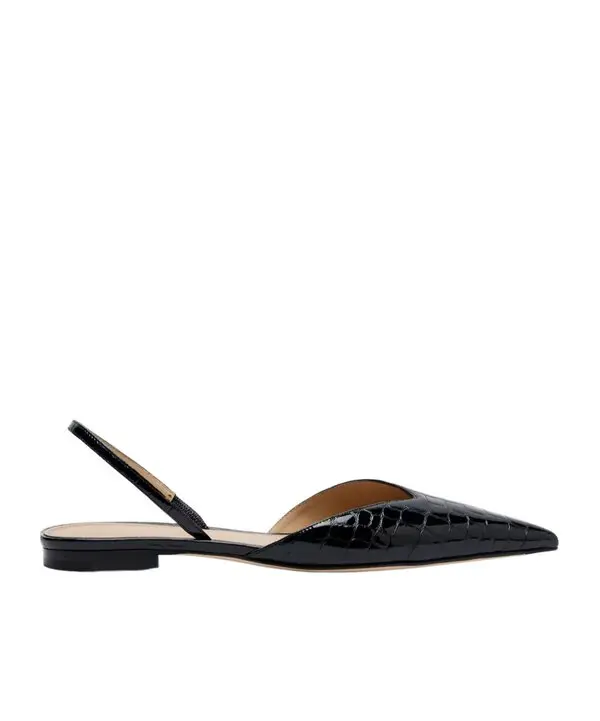 Victoria Beckham Leather Slingback Flat Sandals