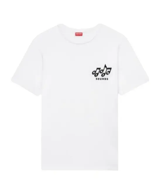 Kenzo Sounds' Embroidered Slim T-shirt In Cotton