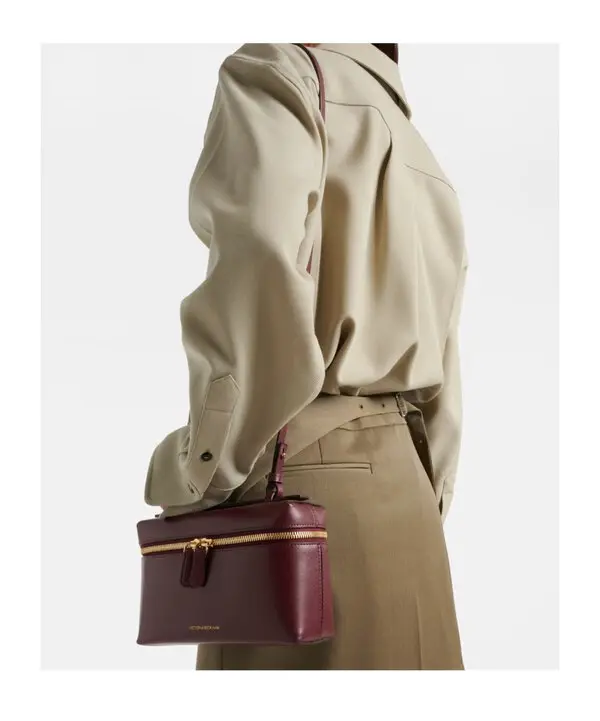 Victoria Beckham Vanity Logo Zip Shoulder Bag