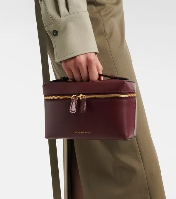 Victoria Beckham Vanity Logo Zip Shoulder Bag