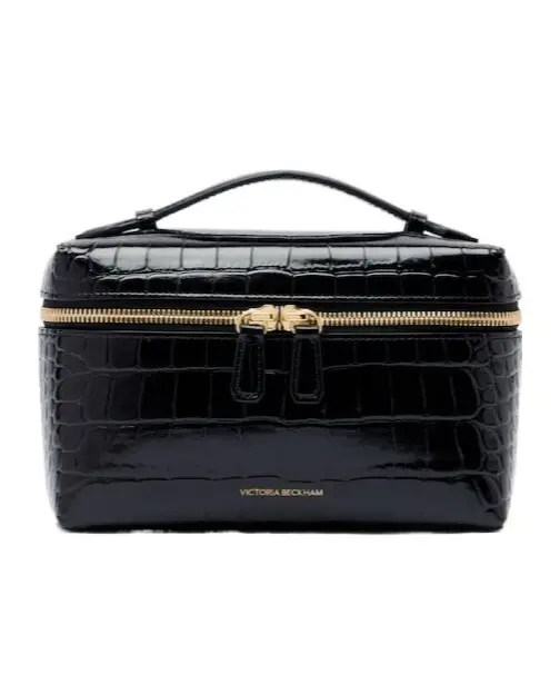 Victoria Beckham Crocodile-embossed Leather Zip Shoulder Bag