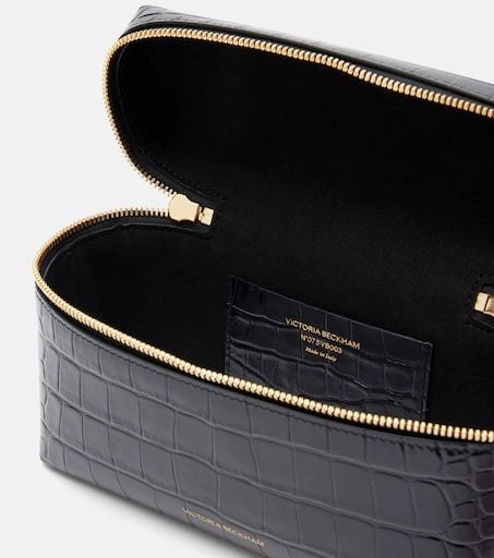 Victoria Beckham Crocodile-embossed Leather Zip Shoulder Bag
