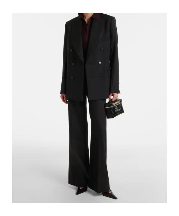 Victoria Beckham Crocodile-embossed Leather Zip Shoulder Bag