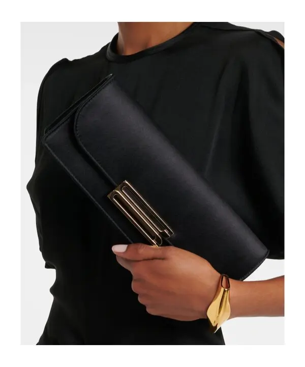 Victoria Beckham Dorian East-west Satin Clutch