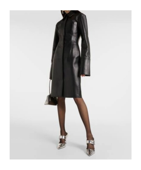 Sportmax Oidio Leather Coat